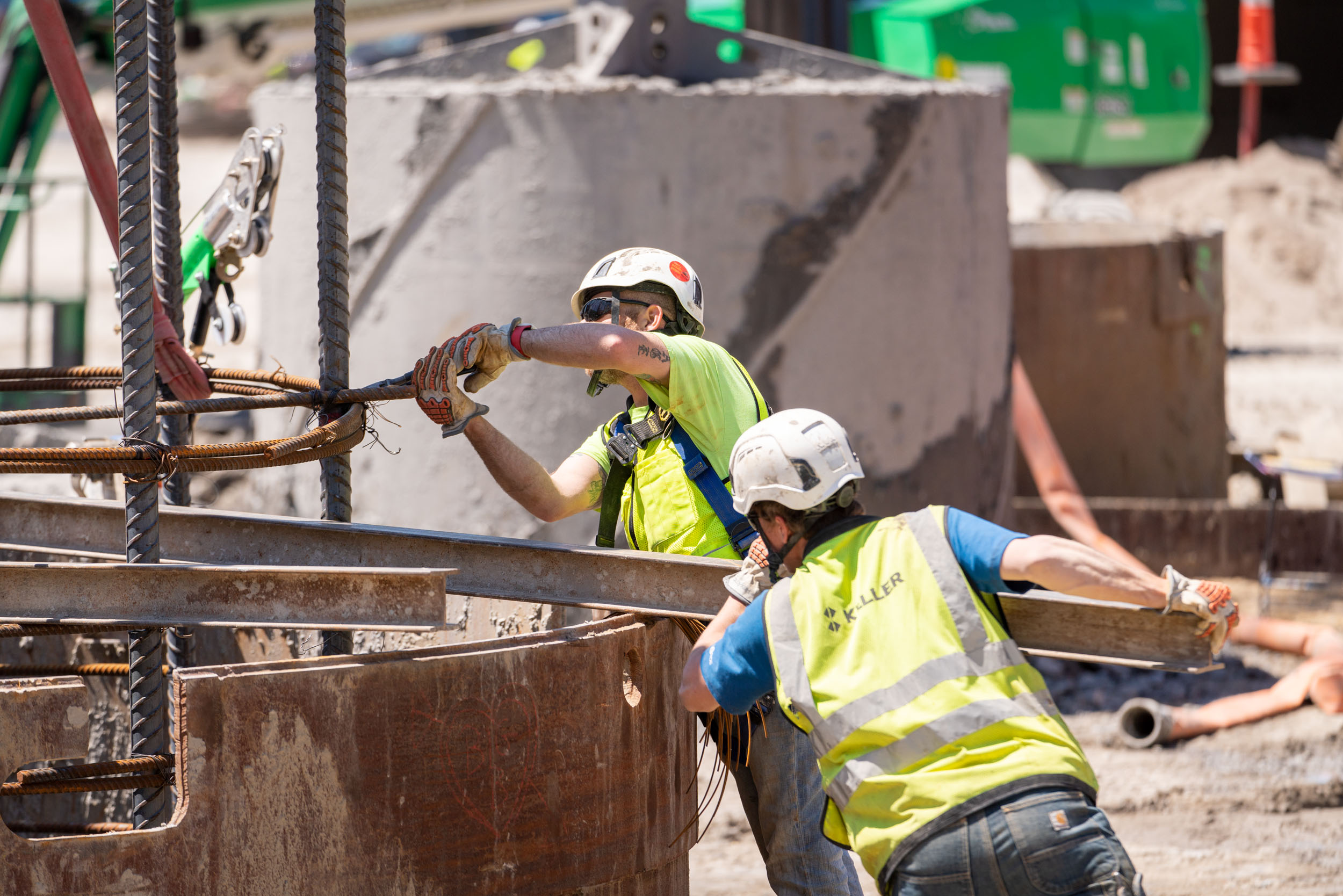 May 2022: Building Anchors Installed