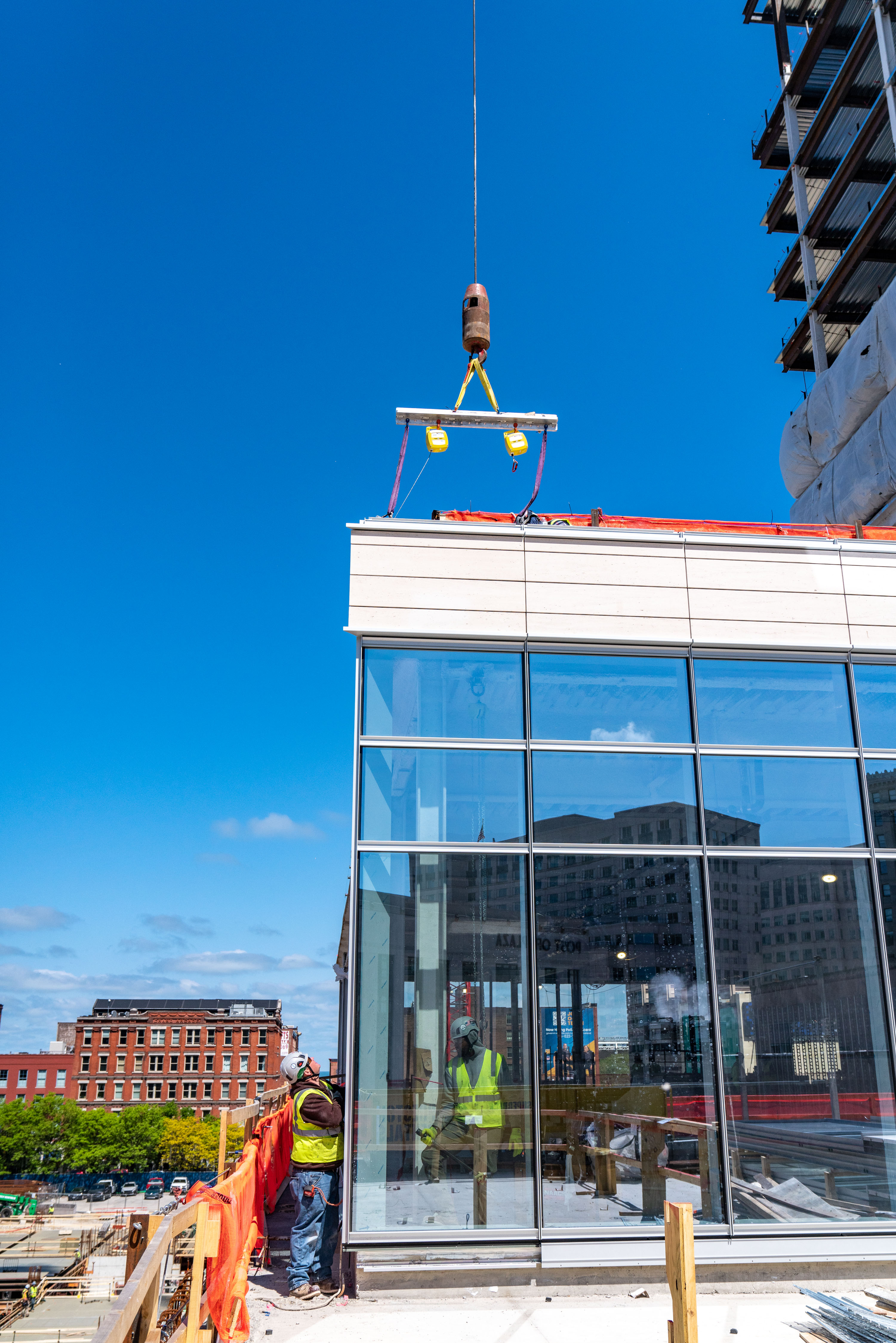 May, 2023: Window Installation and Parking Garage Foundation