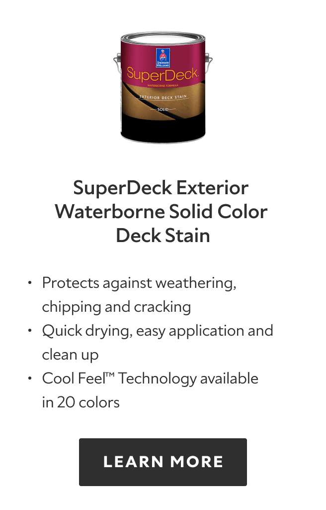 SuperDeck® Deck Care System | Sherwin-Williams