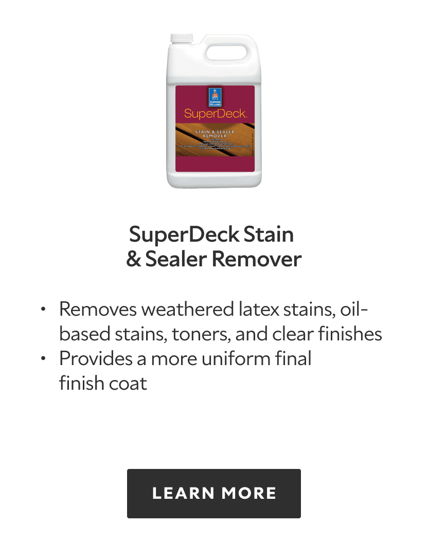 SuperDeck® Deck Care System | Sherwin-Williams