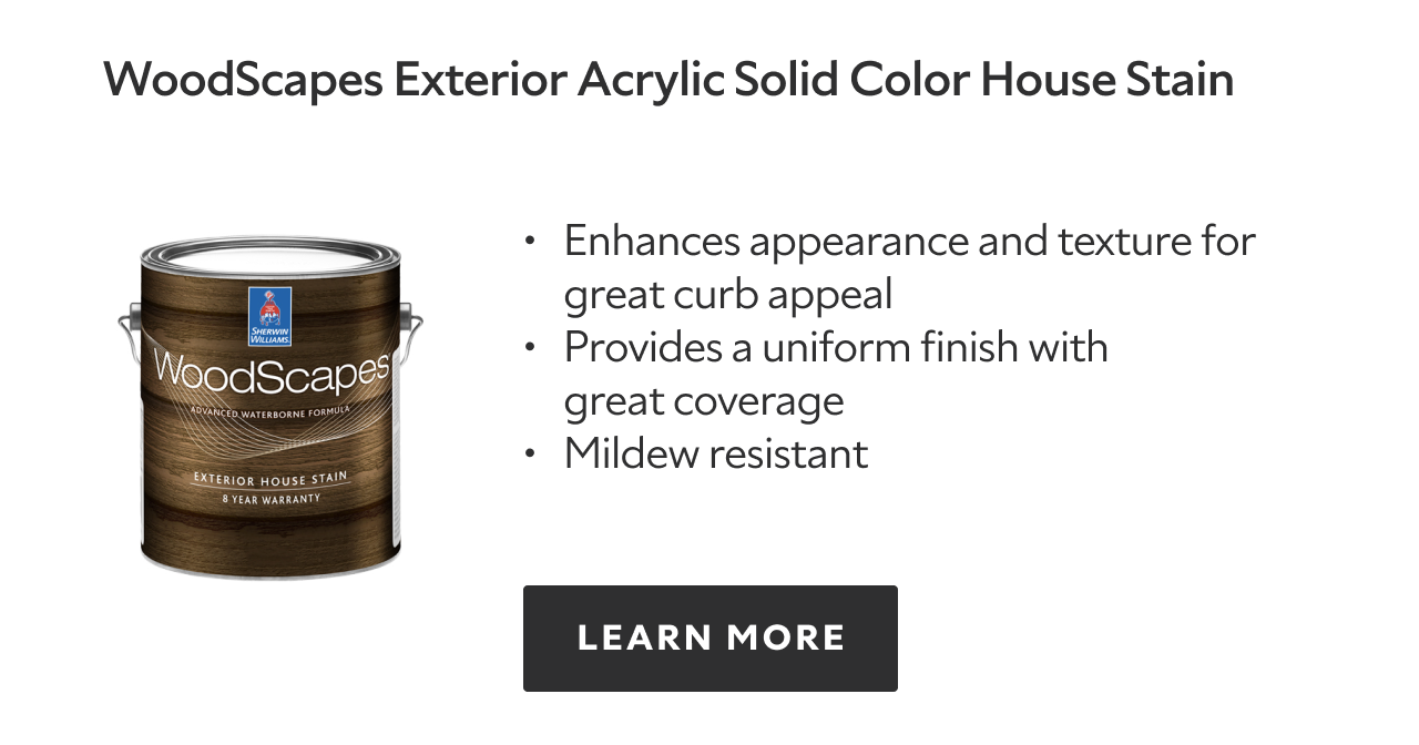 WoodScapes® Exterior House Stains | Sherwin-Williams