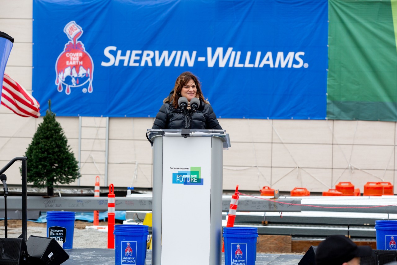 Sherwin-Williams Celebrates New Global Headquarters Topping-Off Ceremony