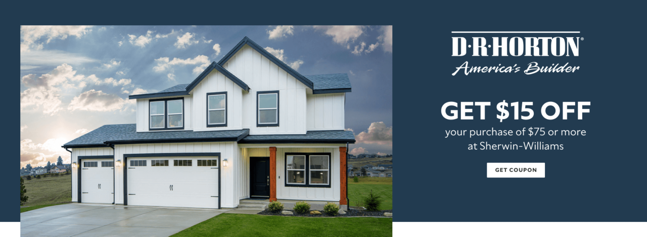 DR Horton Coupon Offer | Sherwin-Williams